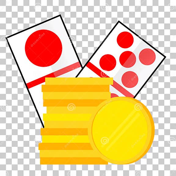 Element Design for Gamble at Transparent Effect Background Stock Vector ...