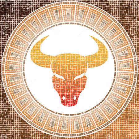 Element earth: taurus stock vector. Illustration of graphic - 7863374
