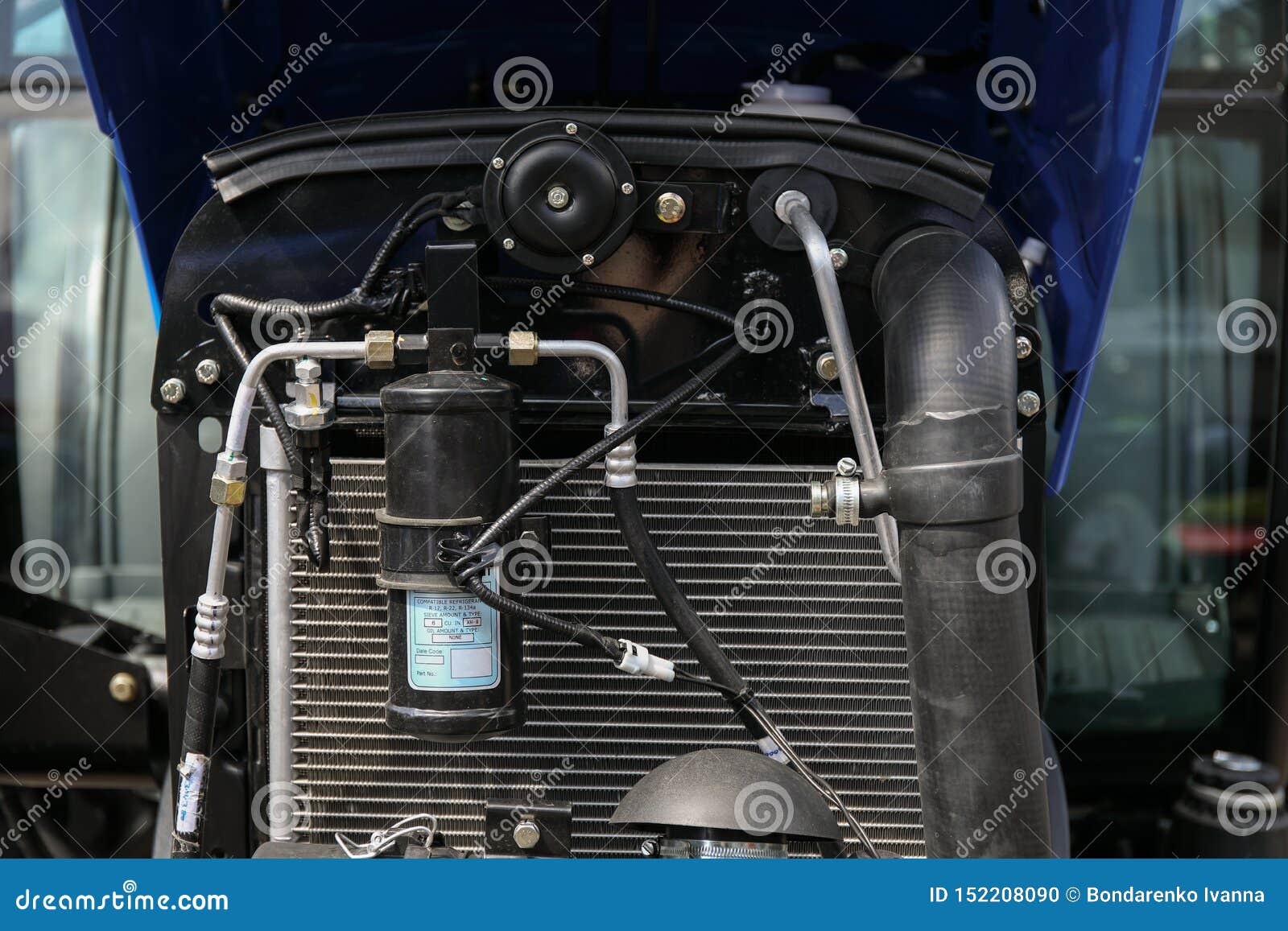Element of Engine System of New Modern Agricultural Tractor or Combine ...