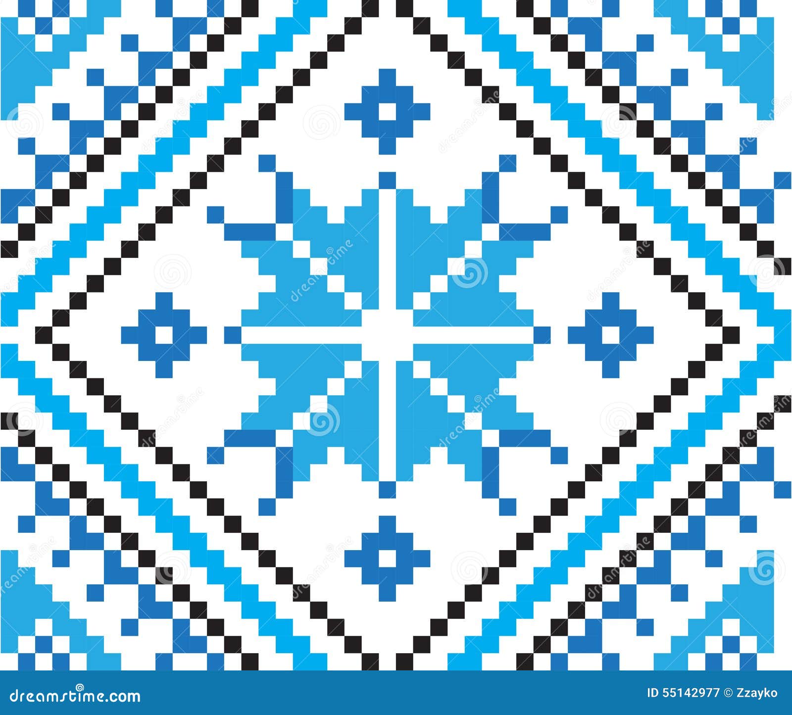 Element of Ethnic Ornament, Seamless Pattern. Vector Illustration Stock ...