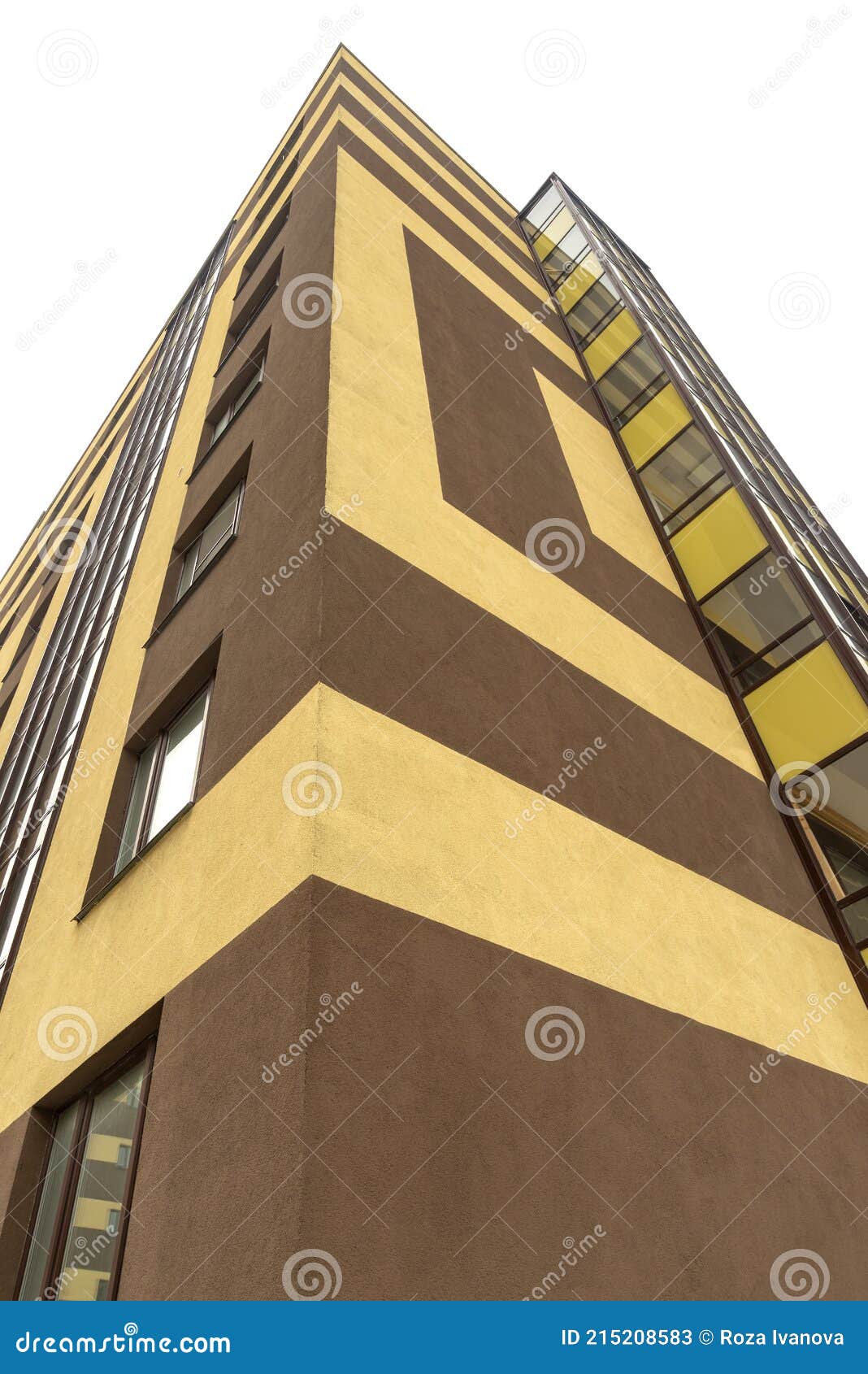 Element of the Facade of a Modern European Building Stock Image - Image ...