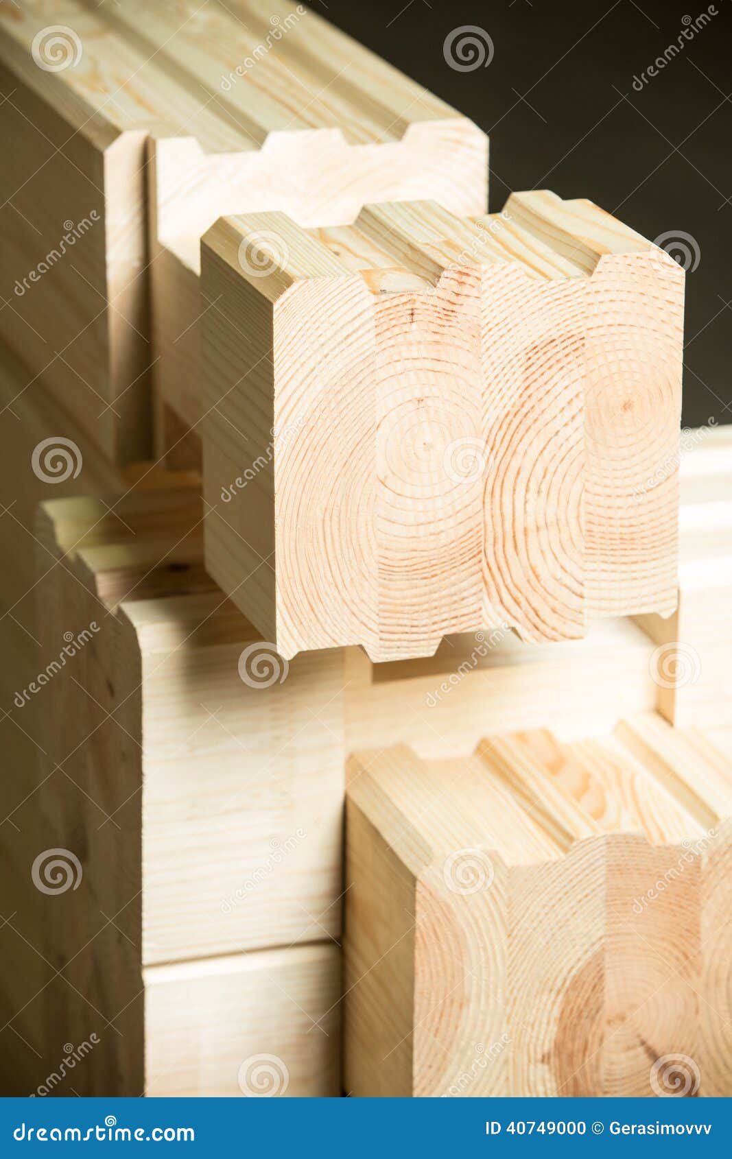 Element of Glued Timber Construction Stock Photo - Image of glued ...
