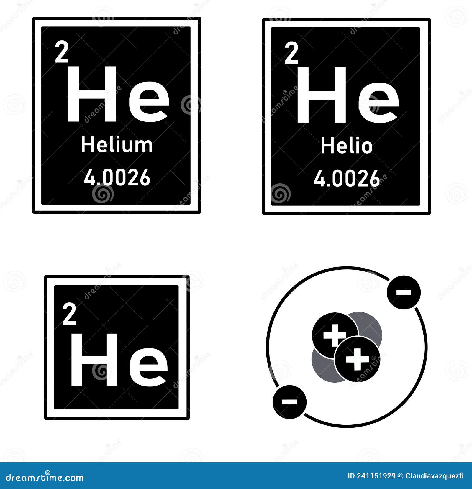 Element Helium from the Periodic Table Stock Illustration ...