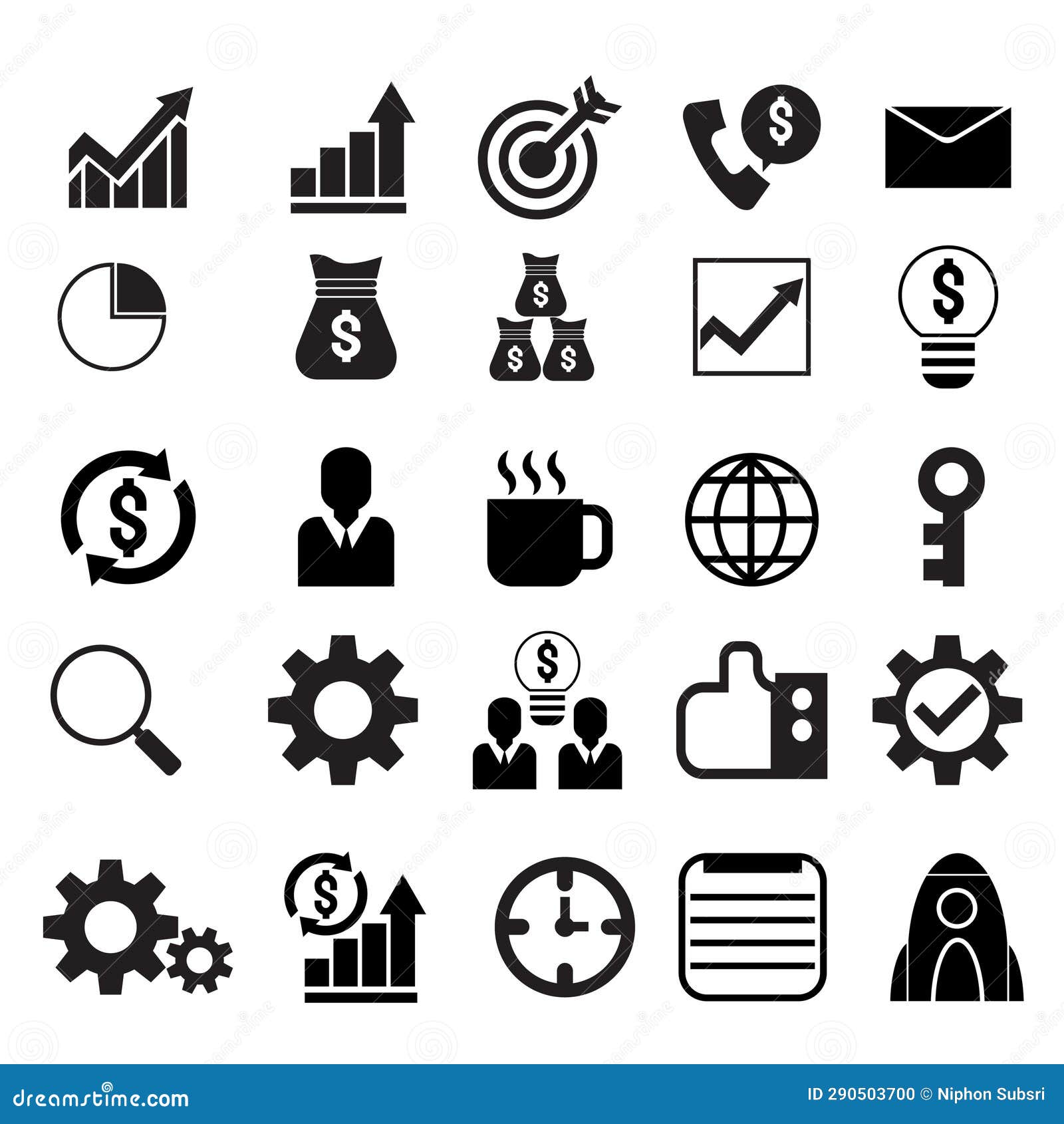 The Element Icon for Business or Education Content Stock Illustration ...