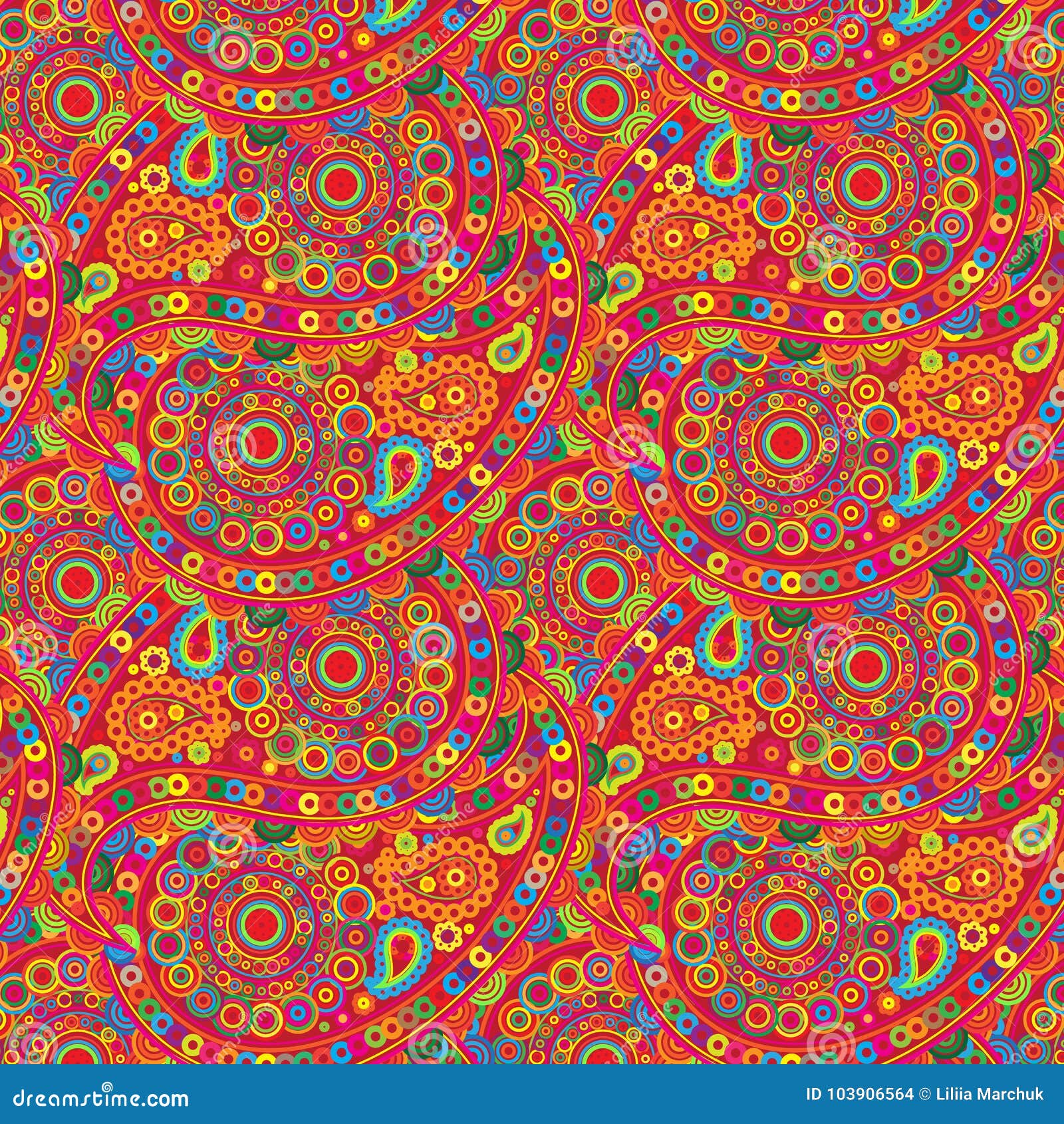 Colorful Indie Design Elements in the Form of a Flower on a Black ...