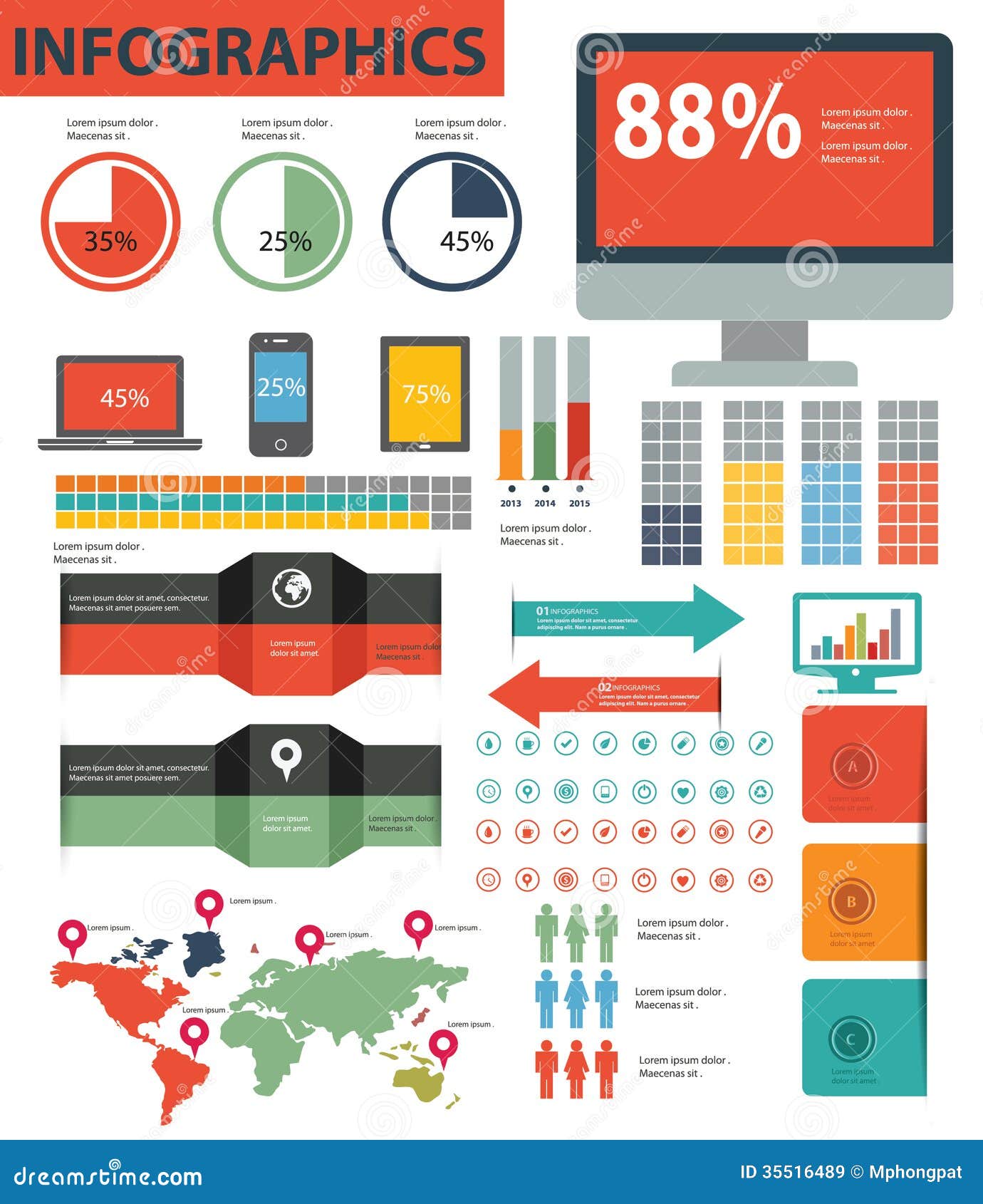 Element of Info Graphics,Graphics Design Stock Vector - Illustration of ...