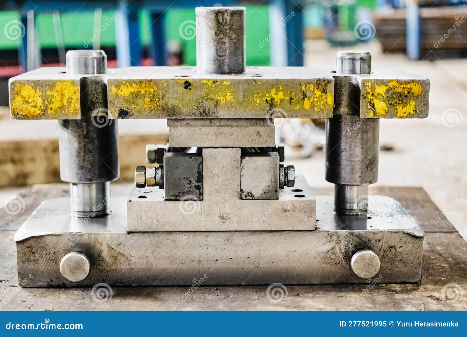 An Element of a Lathe for Fixing a Metal Part for Processing. Industrial Processing of Metal ...