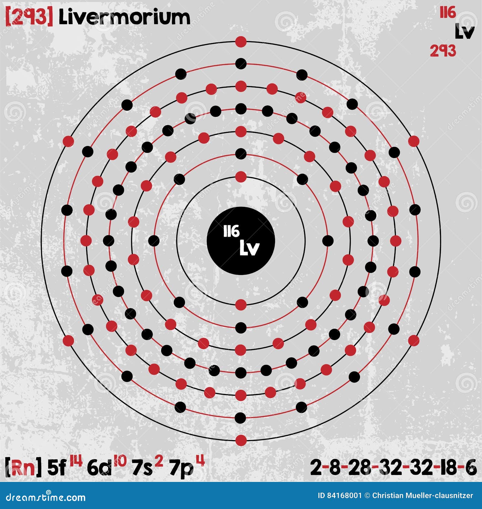 Element of Livermorium stock vector. Illustration of atomic - 84168001