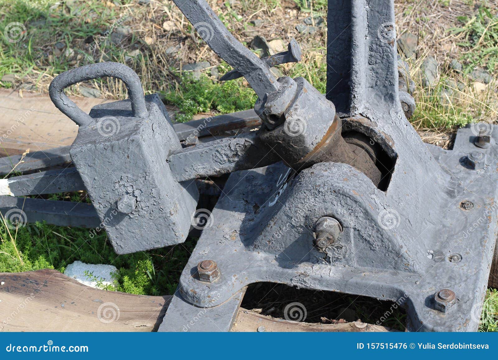 Element of Manual Switching of the Track Arrow on the Railway Stock ...