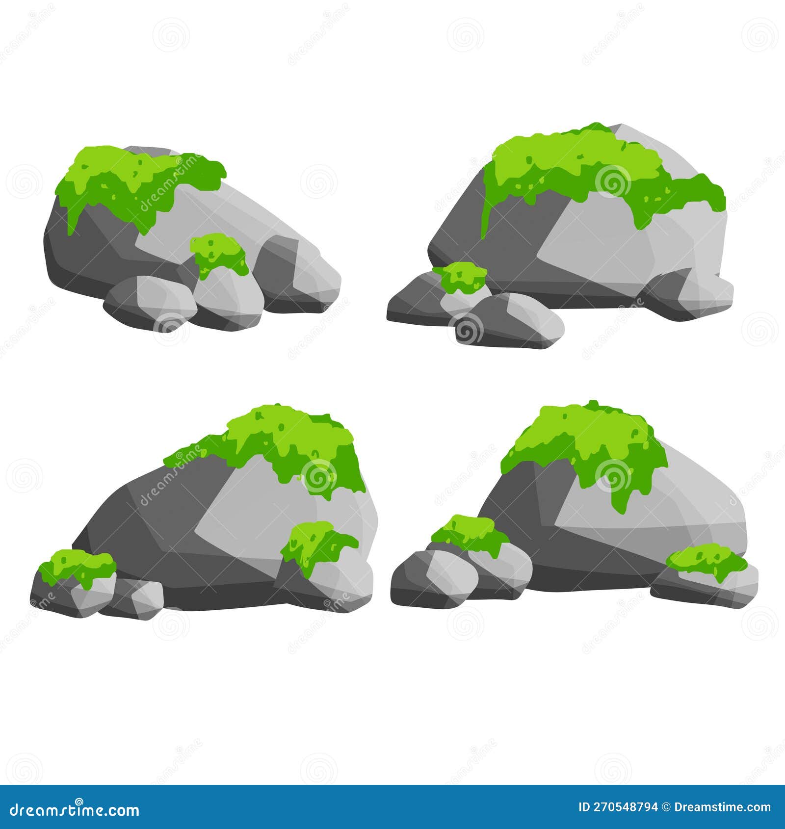 Element of Mountain and Forest Stock Vector - Illustration of boulder ...