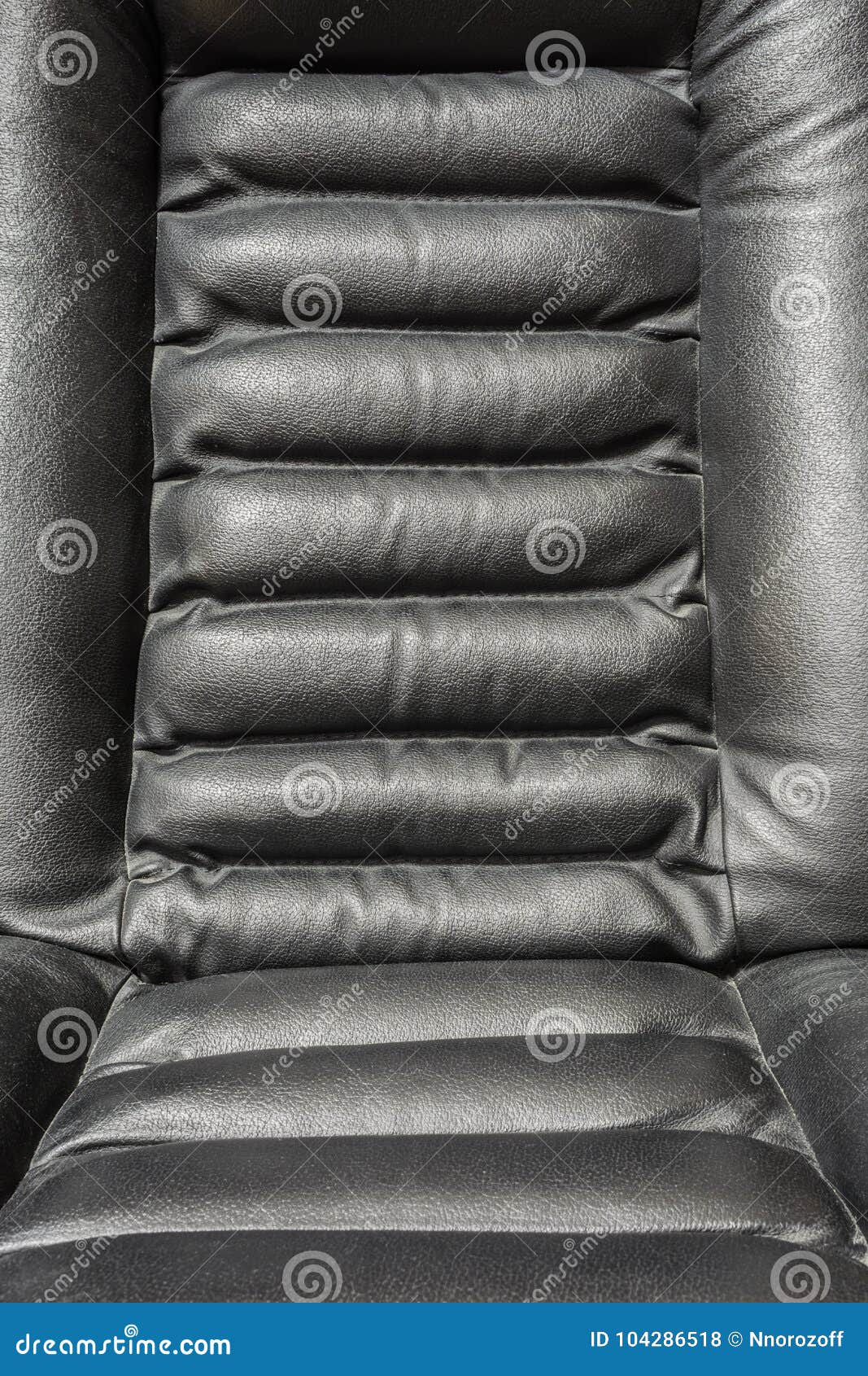 Element of Office Black Chair, Leather Texture Stock Photo - Image of ...