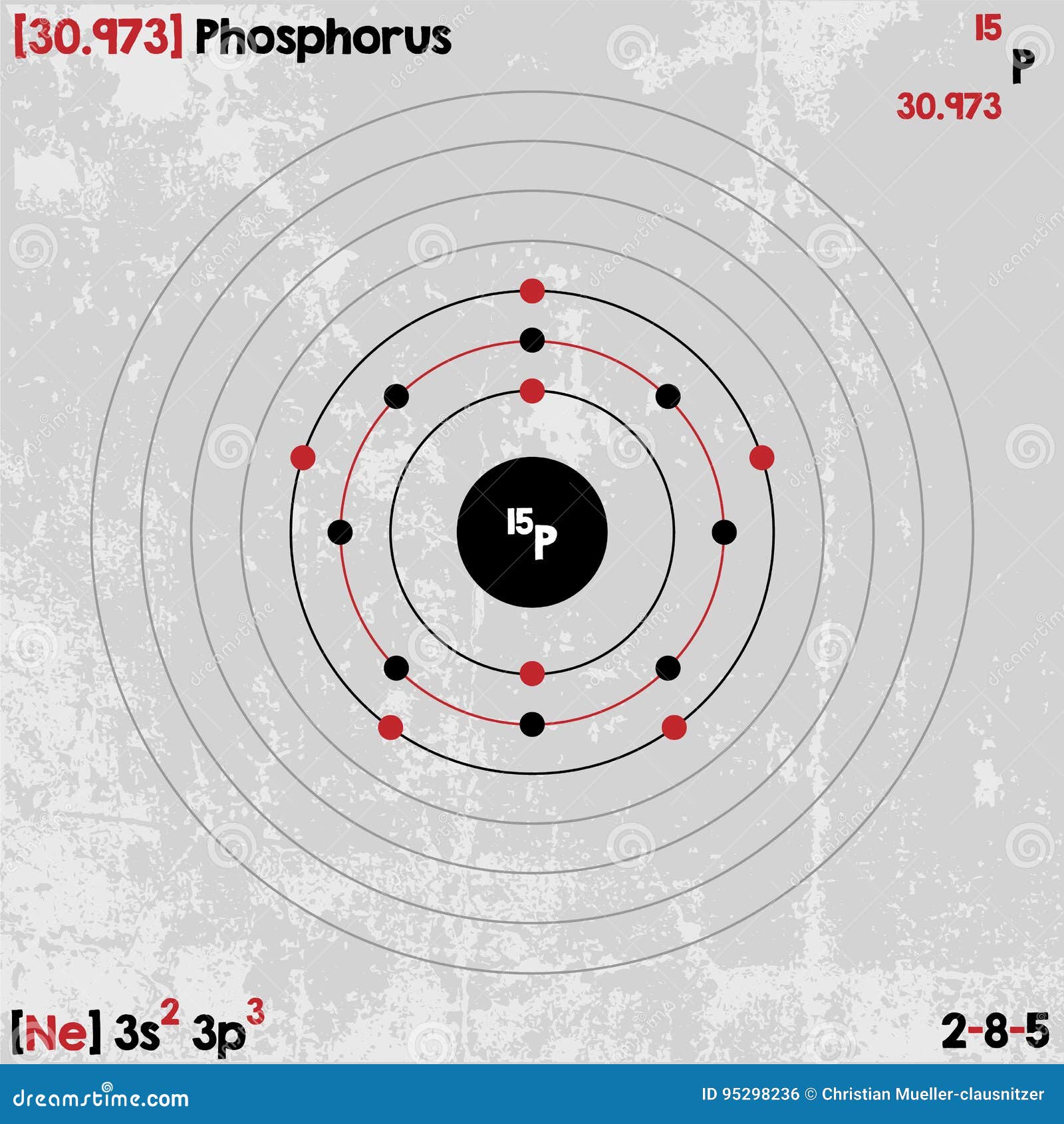 Element of Phosphorus stock vector. Illustration of college - 95298236
