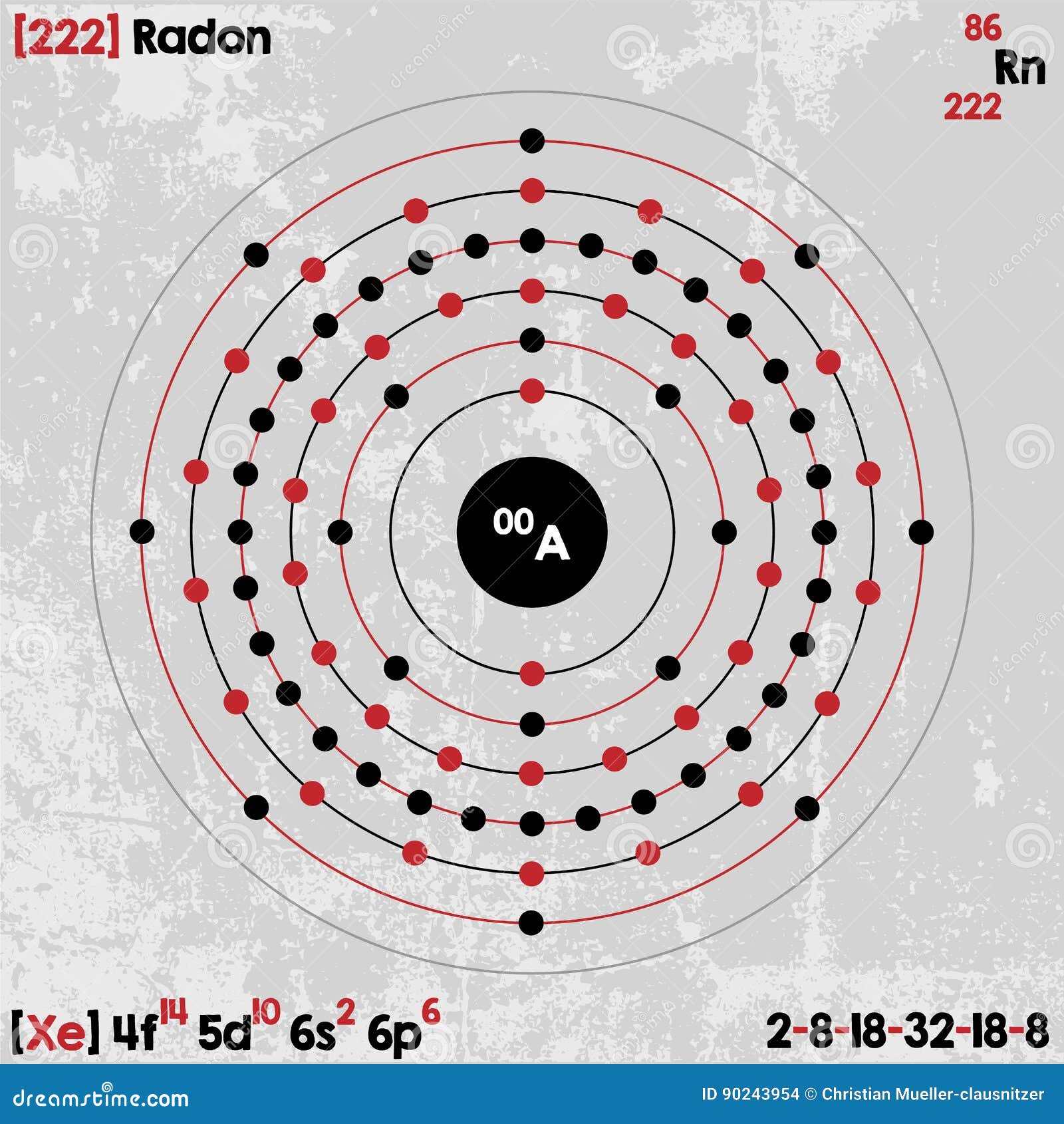 Element of Radon stock vector. Illustration of configuration - 90243954