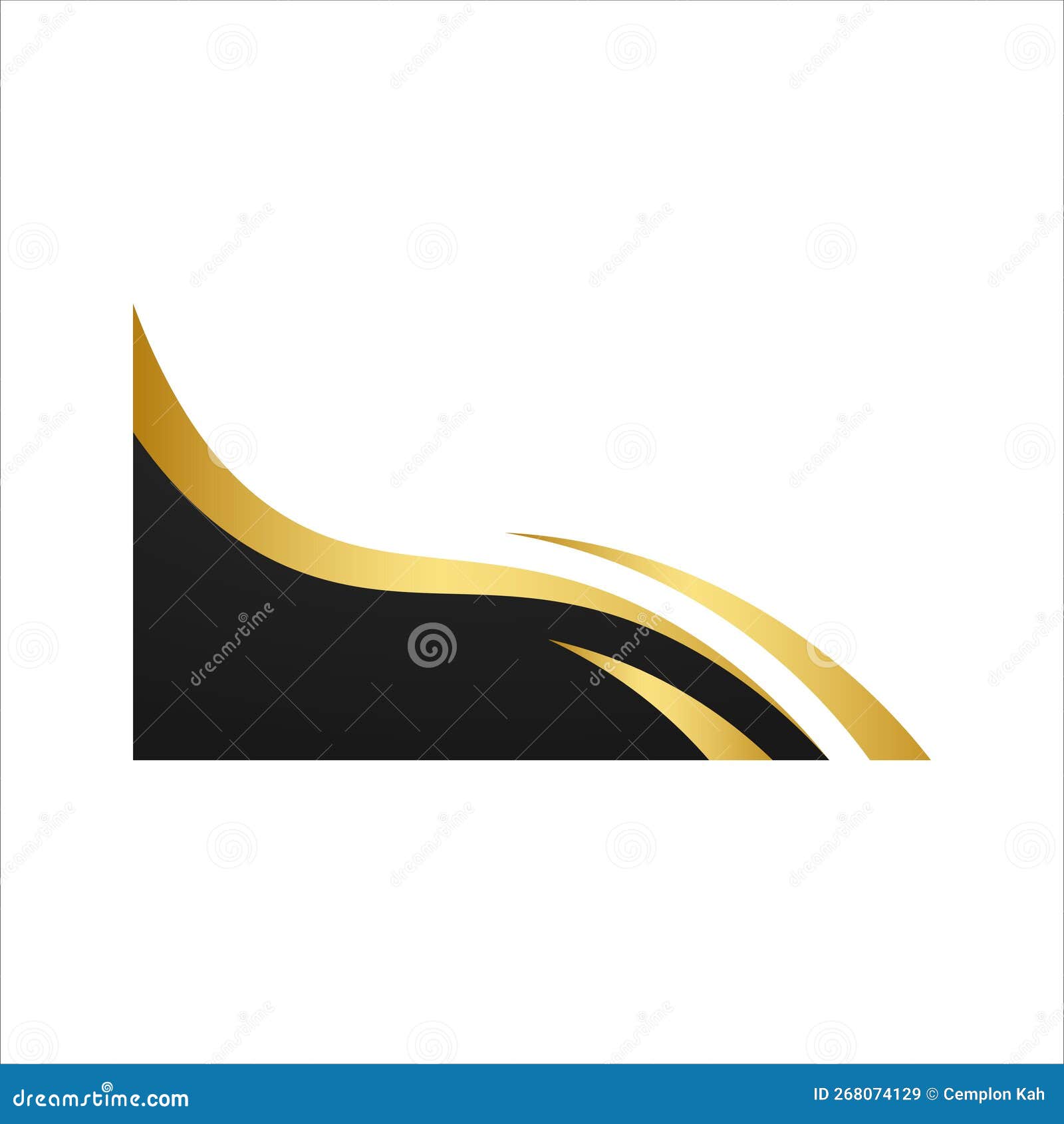 Curve Corner stock vector. Illustration of border, shadow - 268074129