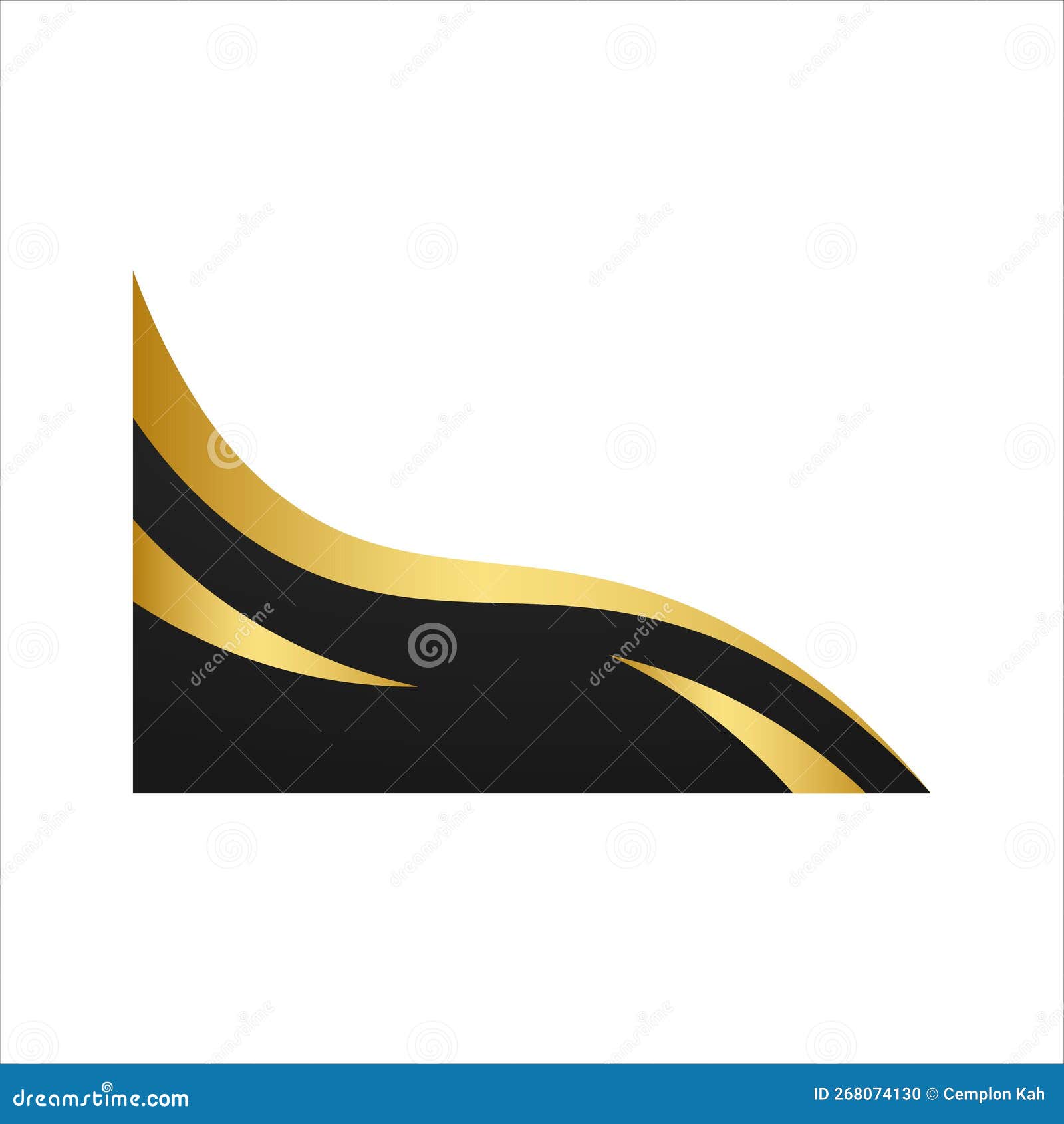 Curve Corner stock vector. Illustration of sheet, curve - 268074130