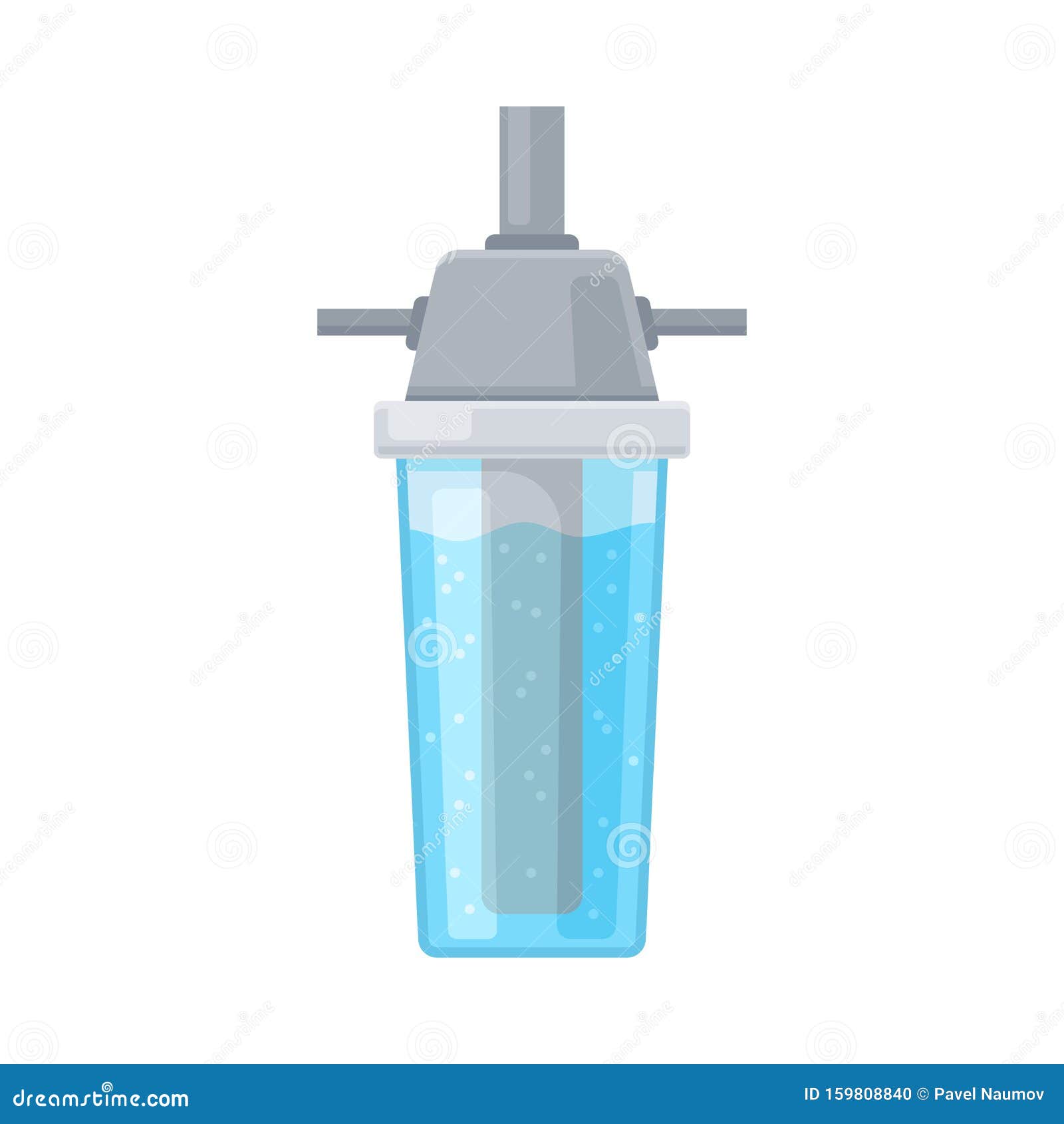 Filtration Of Water Solution In A Conical Flask Icon In Cartoon Style ...