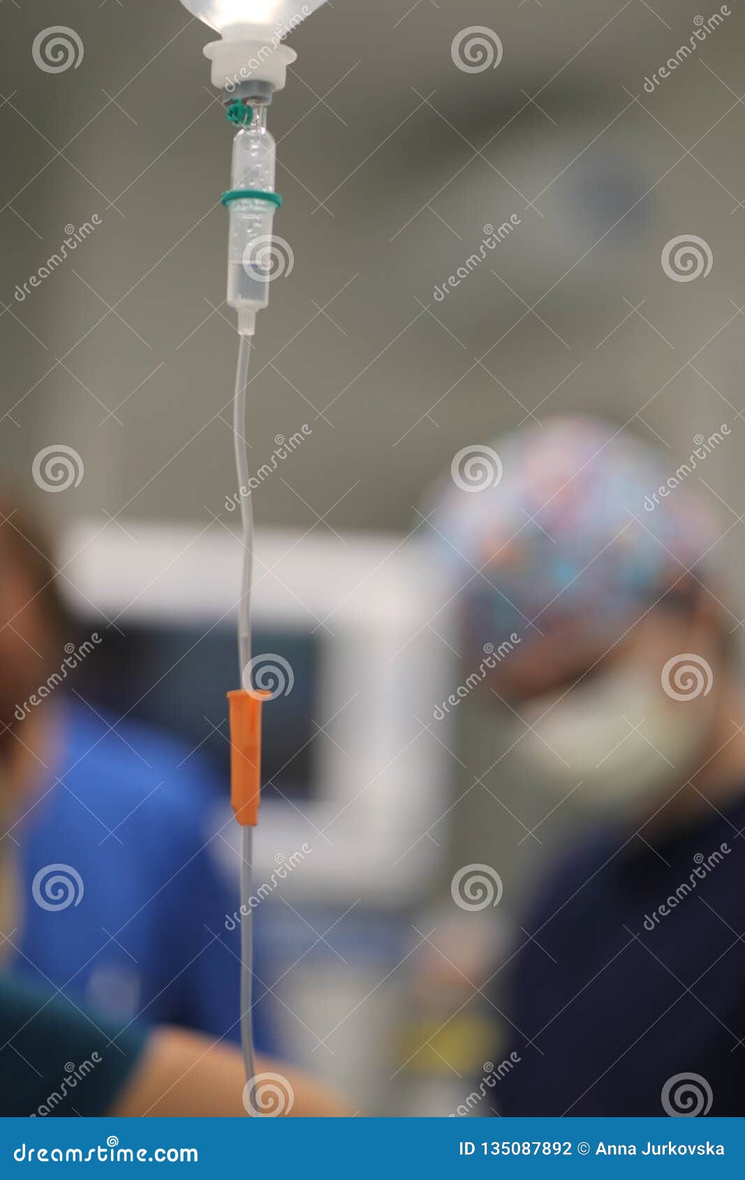 Element of the System of Intravenous Drug Administration Stock Photo ...