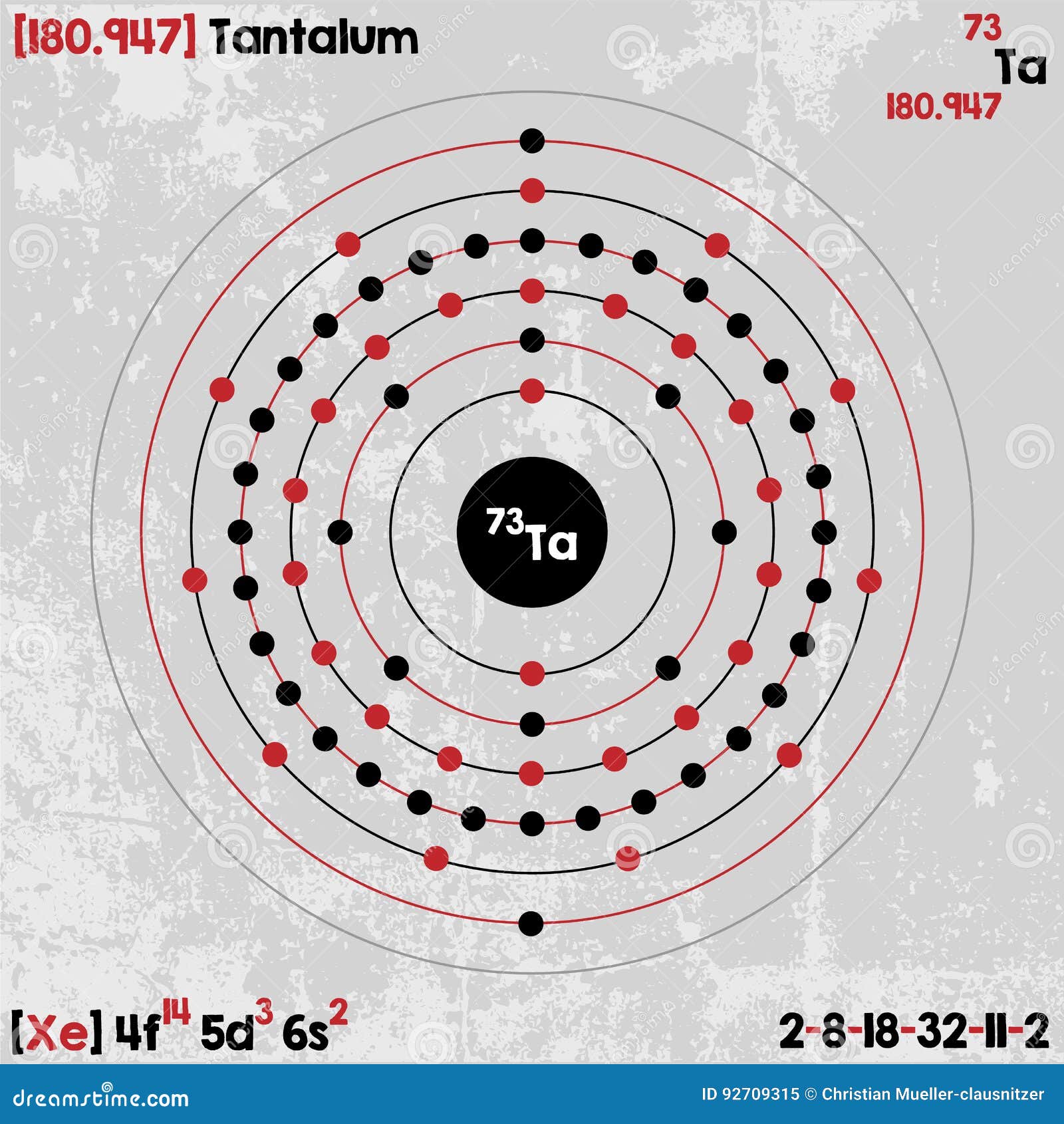 Element of Tantalum stock vector. Illustration of science - 92709315
