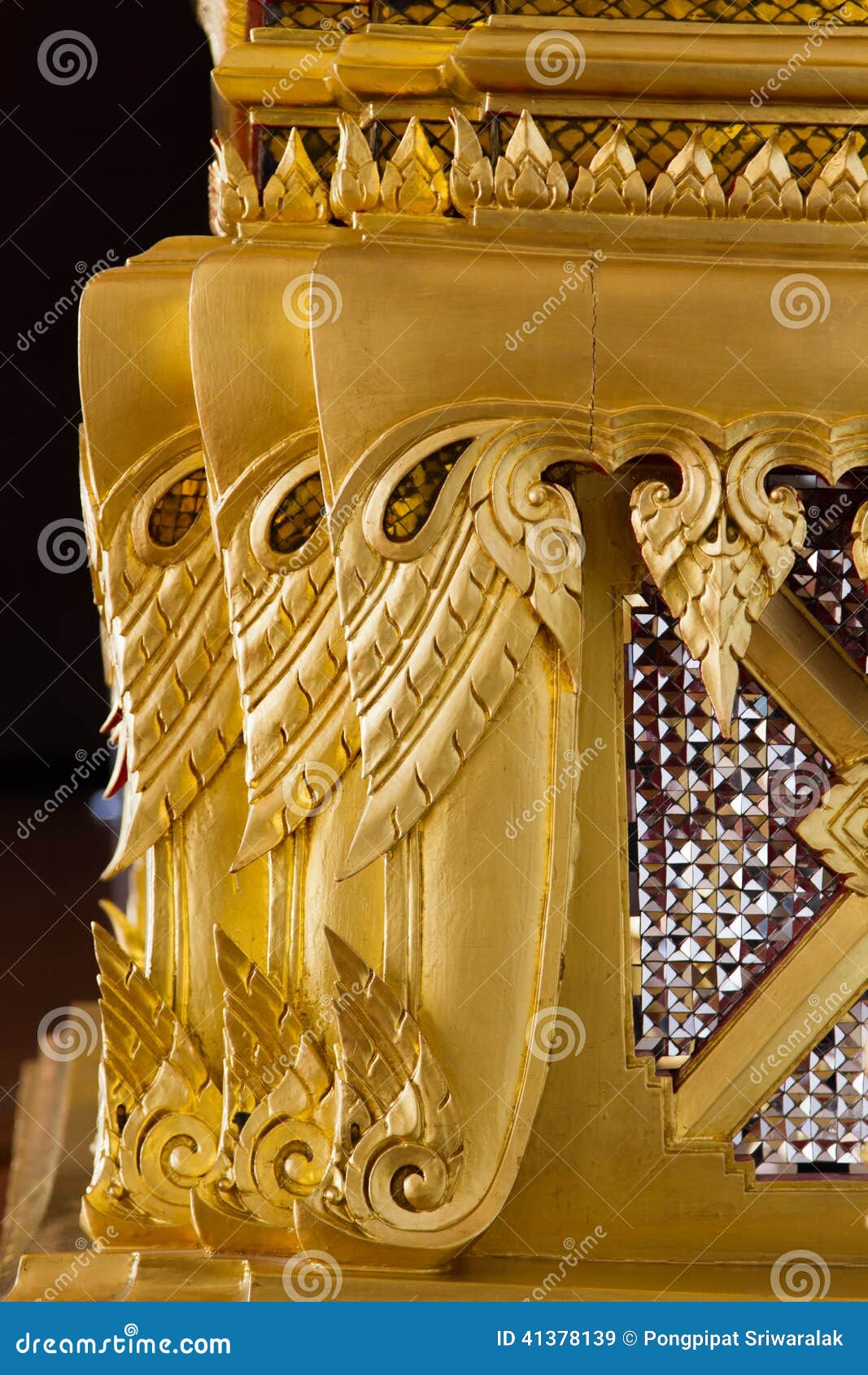 Element of Traditional Thai Architecture Stock Image - Image of ...