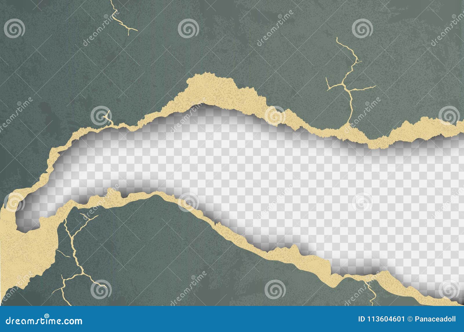 Transparent Design Ripped Templates Torn Paper Stock Image ...