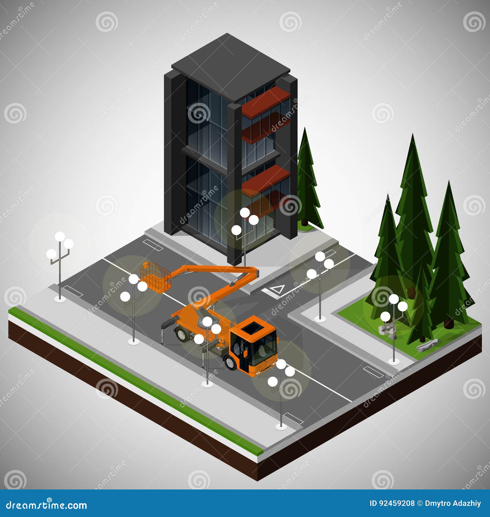 Element of Urban Infrastructure. Stock Vector - Illustration of ...