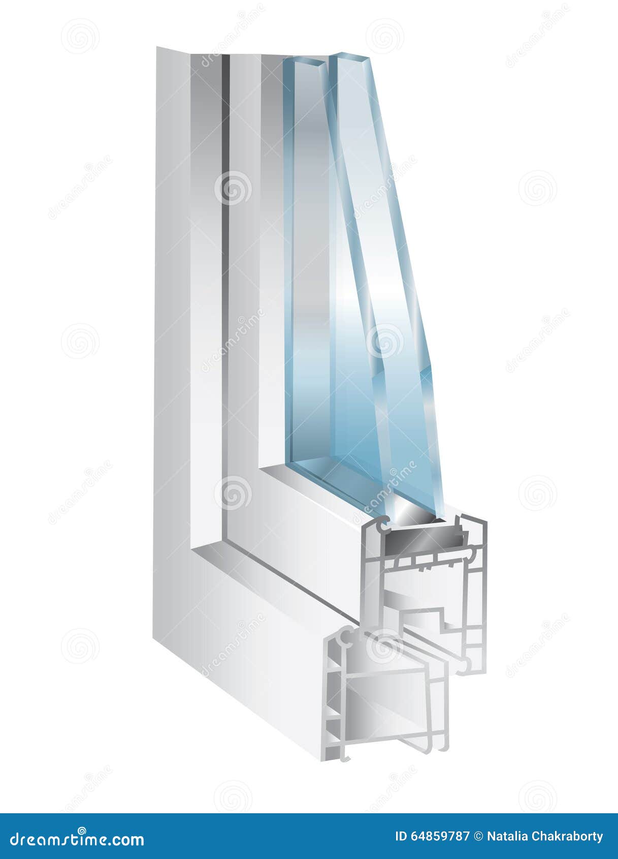 Element of window - glass stock vector. Illustration of structure ...