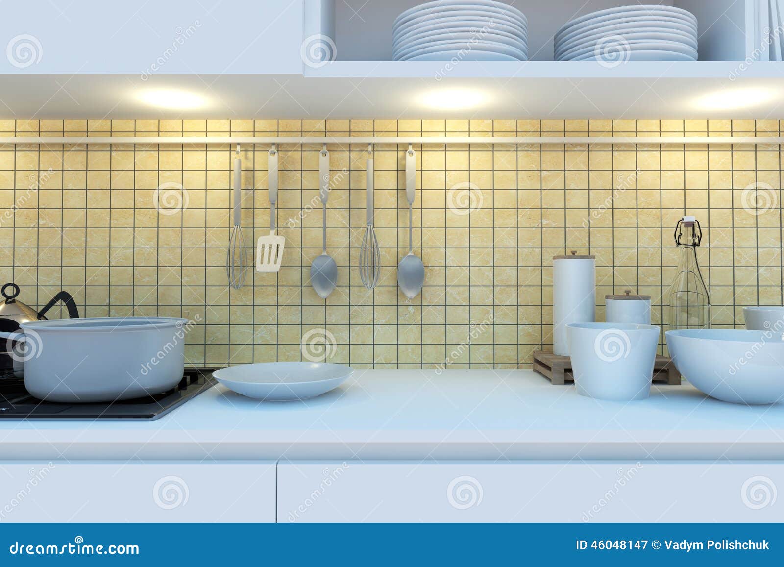 Element of the Working Area. Stock Illustration - Illustration of house ...