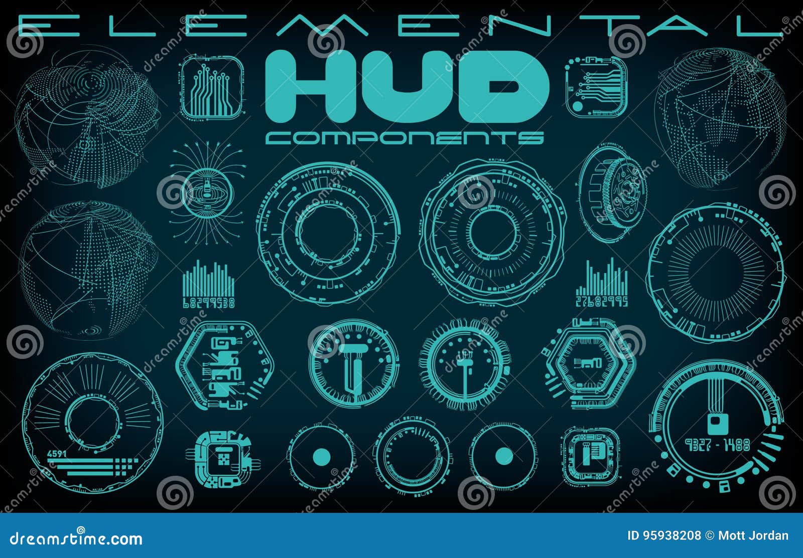 Hud Componentsr2 Stock Illustrations – 1 Hud Componentsr2 Stock ...