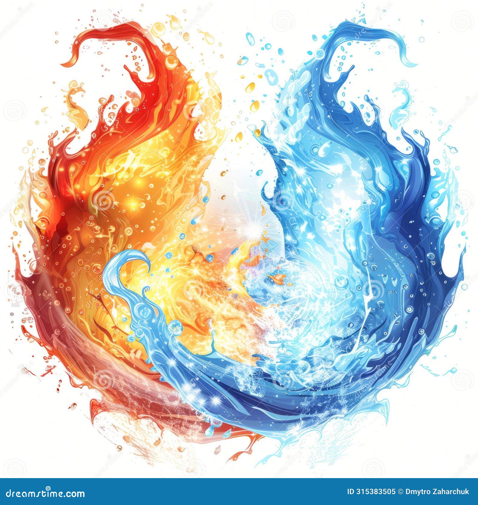 Elemental Magic:power of Fire, Water, Air with Elemental-themed Light ...