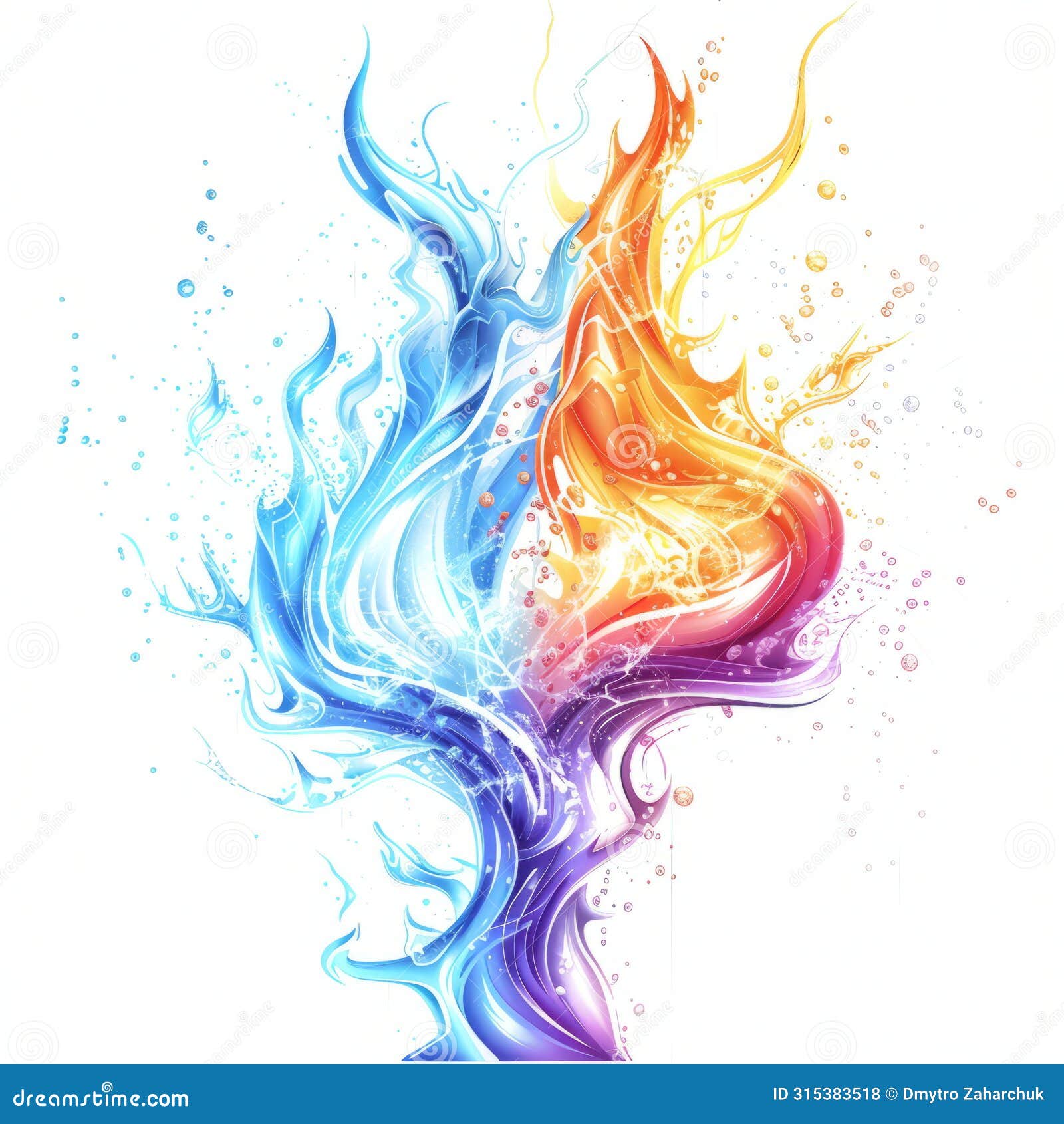 Elemental Magic:power of Fire, Water, Air with Elemental-themed Light ...