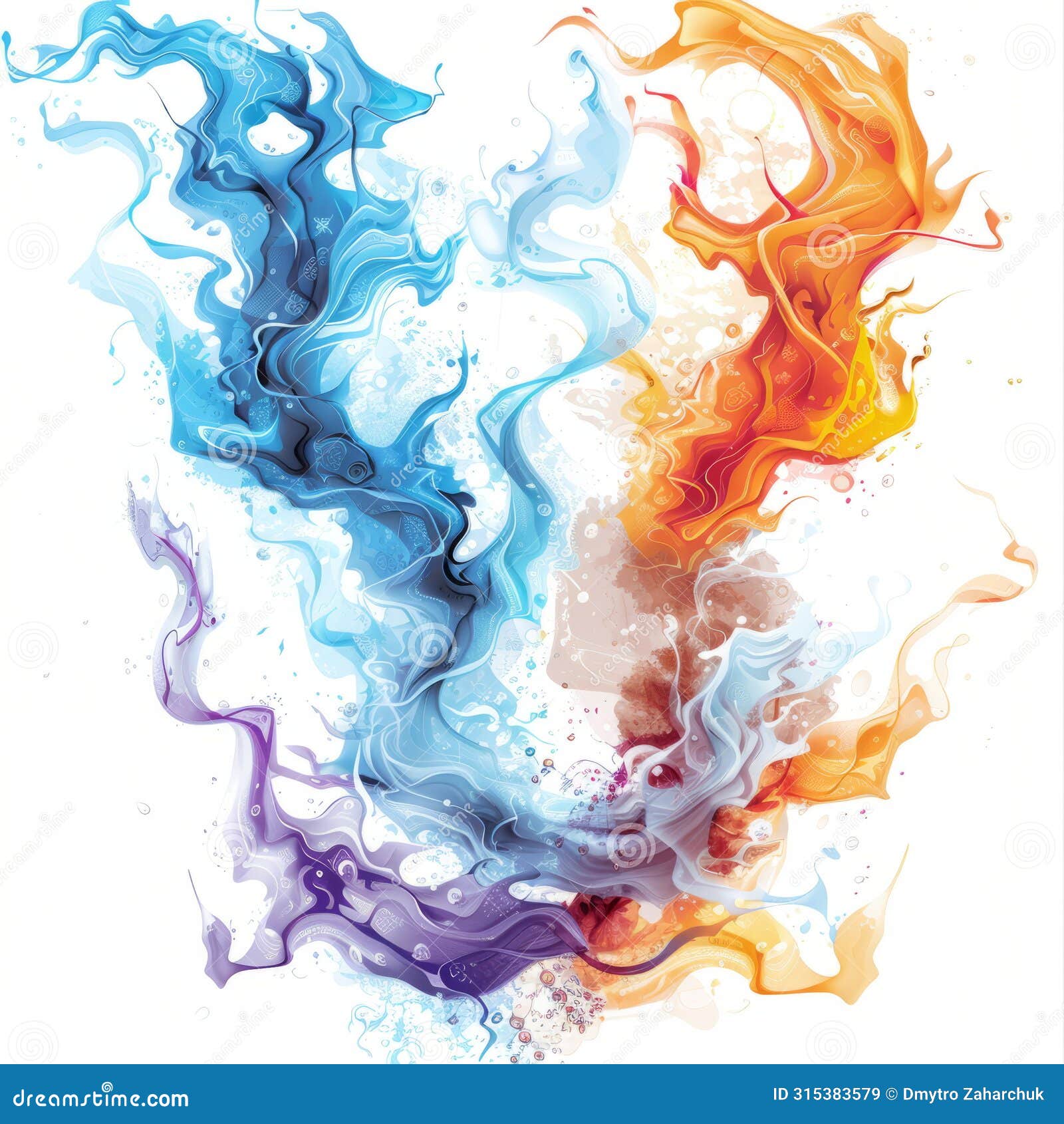 Elemental Magic:power of Fire, Water, Air with Elemental-themed Light ...