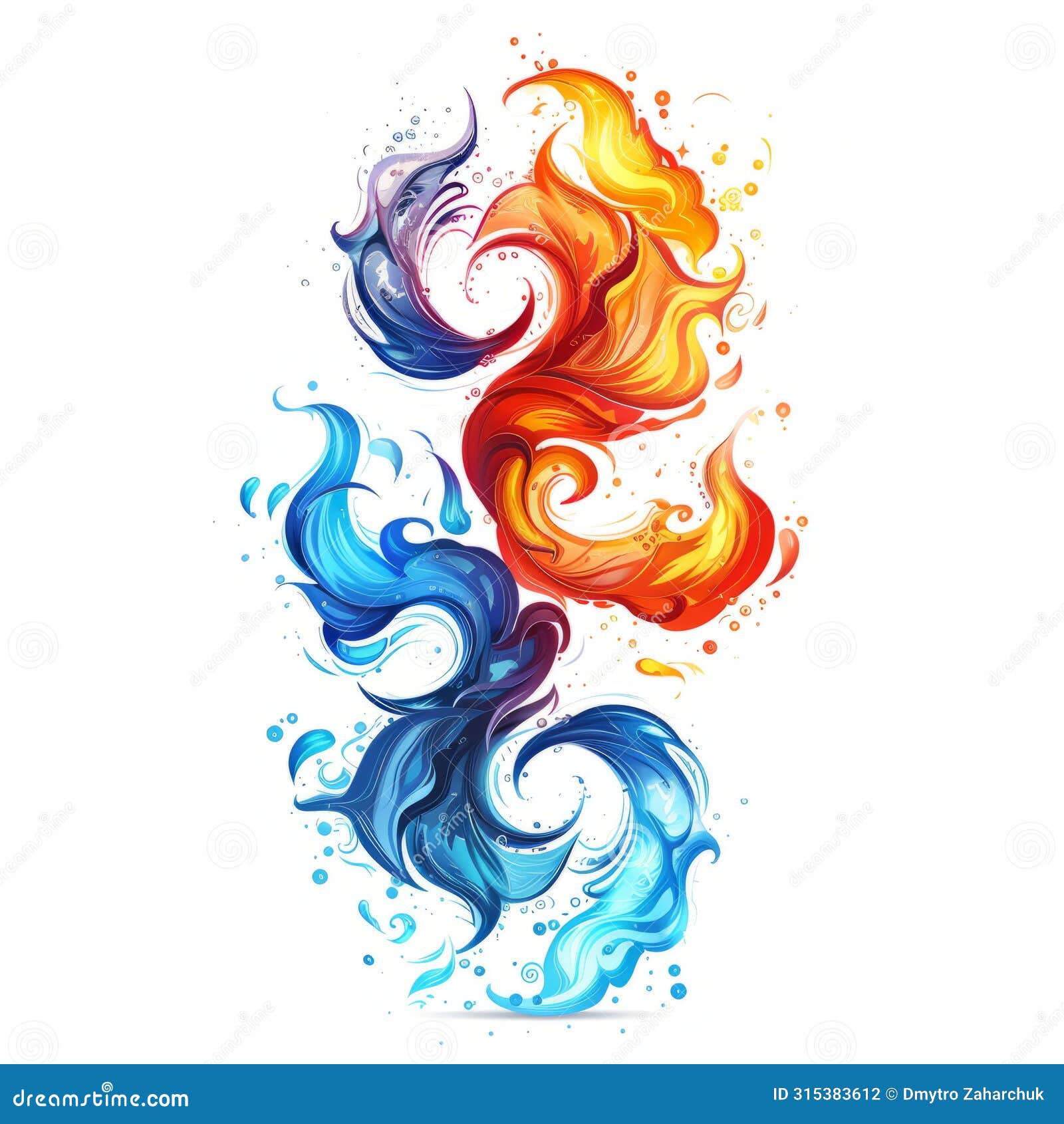 Elemental Magic:power of Fire, Water, Air with Elemental-themed Light ...