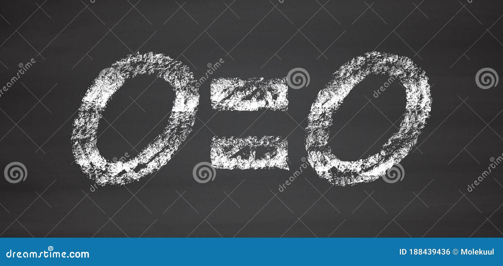 Elemental Oxygen O2 Molecule. Skeletal Formula. Cartoon Vector ...