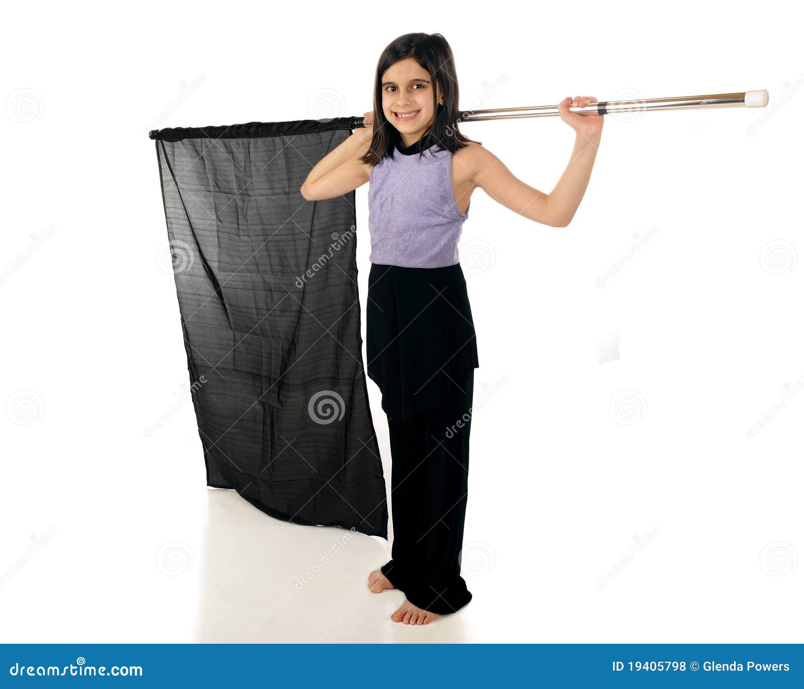 Elementary Color Guard stock photo. Image of practice - 19405798