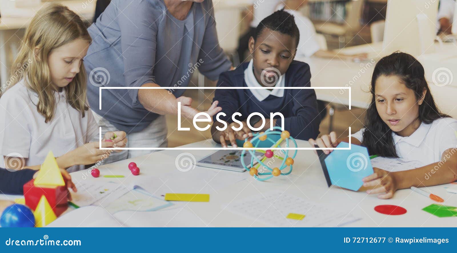 Elementary Education Lesson Idea Discussion Concept Stock Image - Image ...