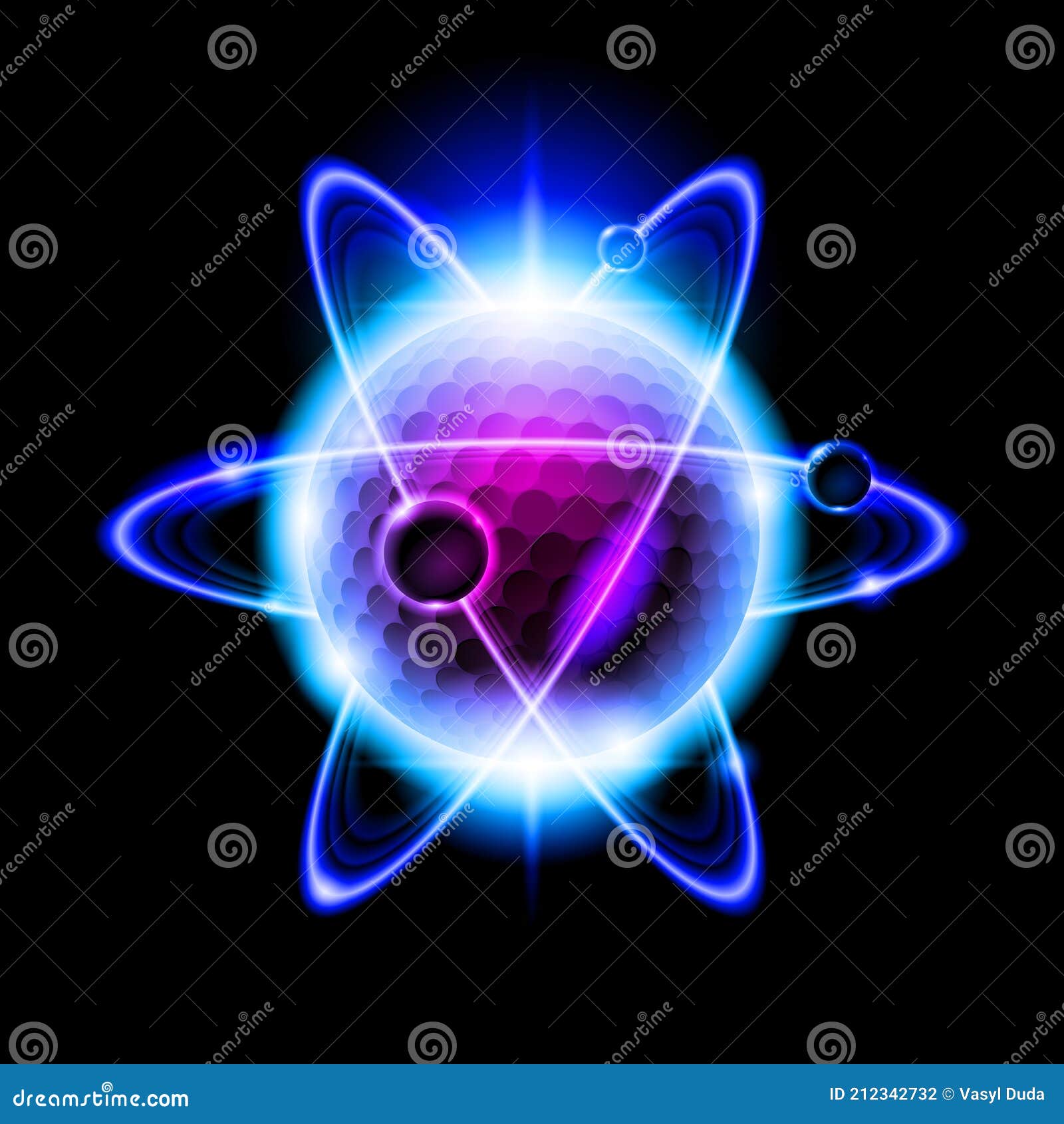 Elementary Particle stock vector. Illustration of effect - 212342732