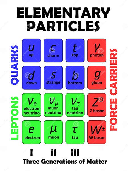 Elementary particles stock vector. Illustration of physics - 22713391