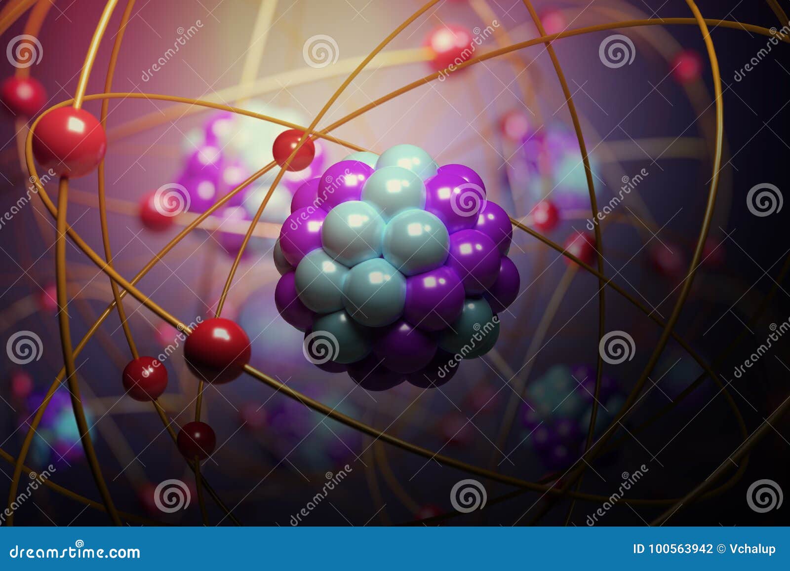 Illustration Of The Subatomic Particles Royalty-Free Stock Photography ...