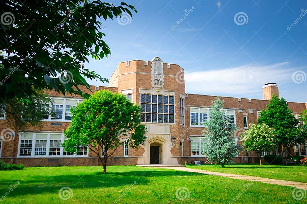 Elementary School stock photo. Image of facility, concrete - 19743040