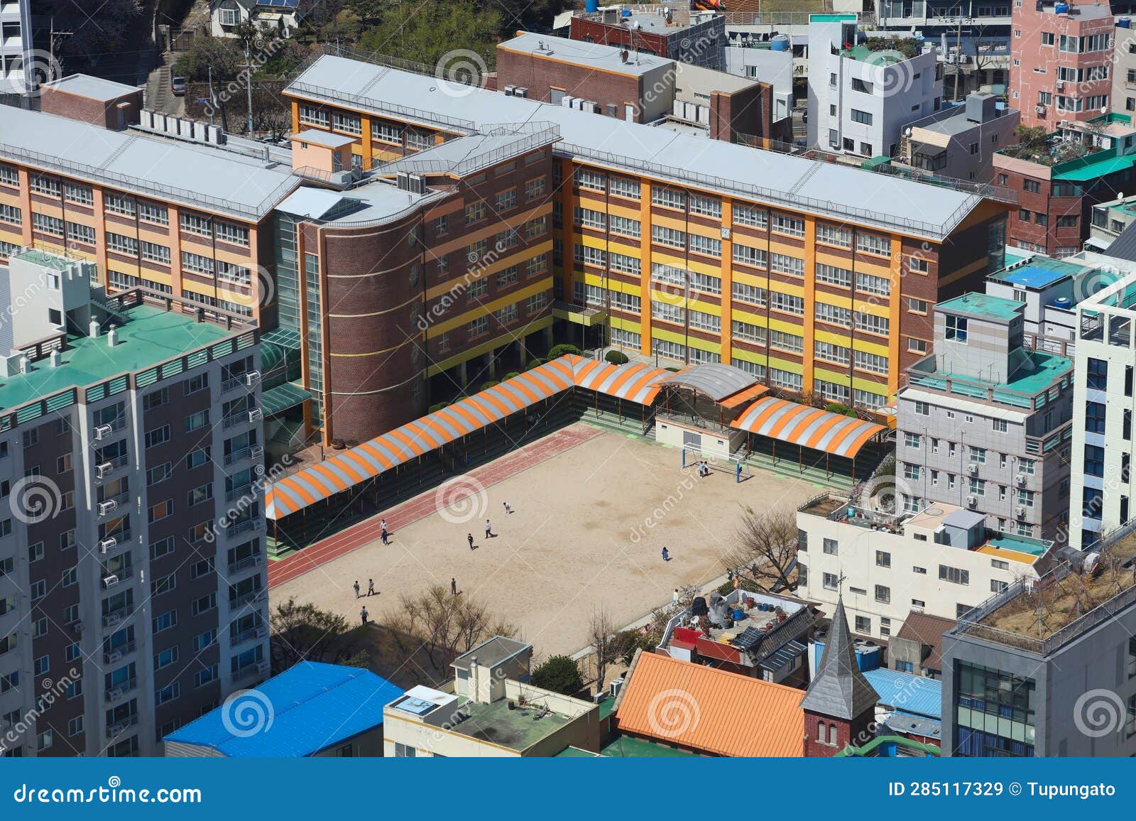 Elementary School Building in Busan Stock Image - Image of primary ...