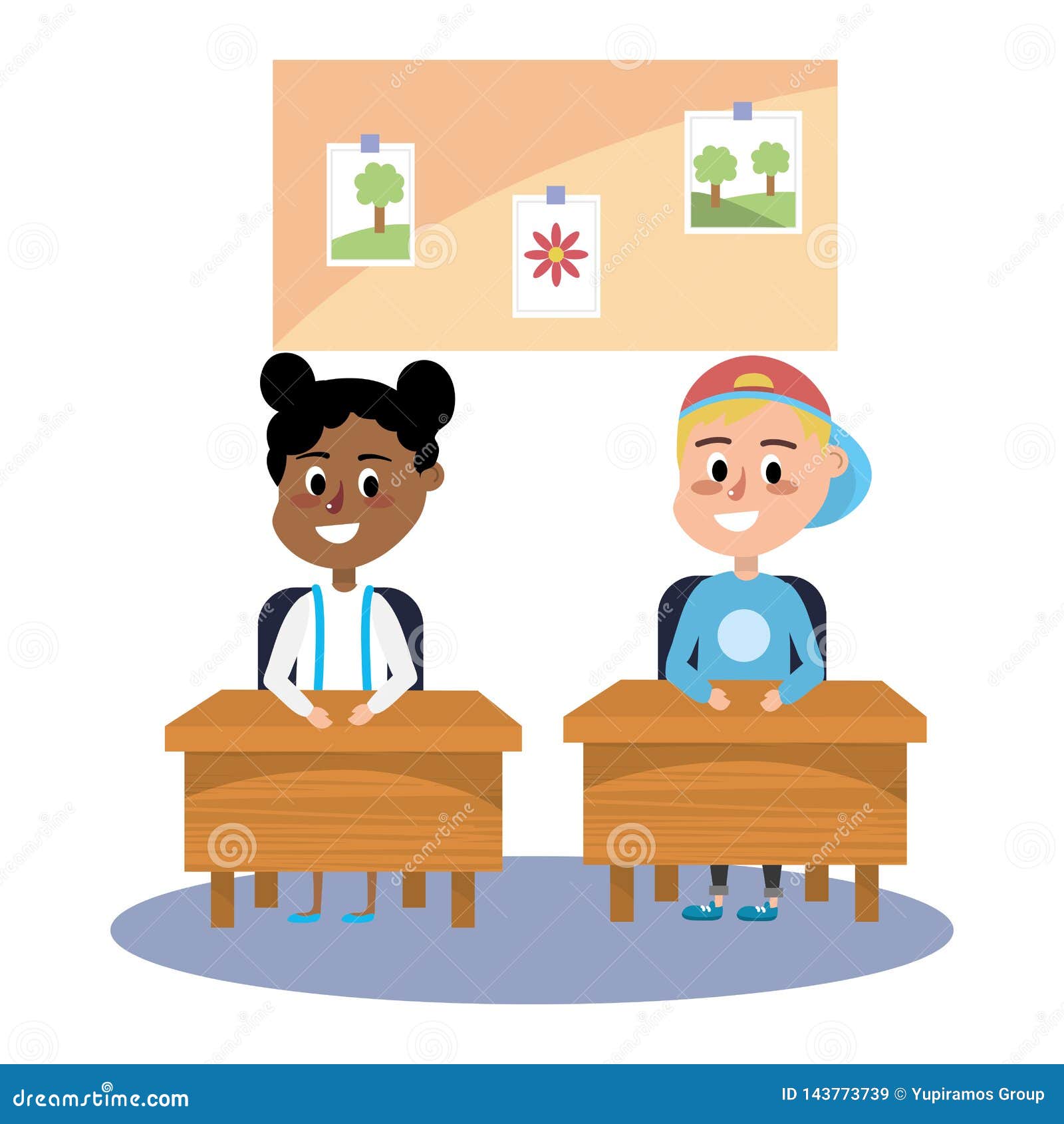 Elementary school cartoon stock vector. Illustration of education ...