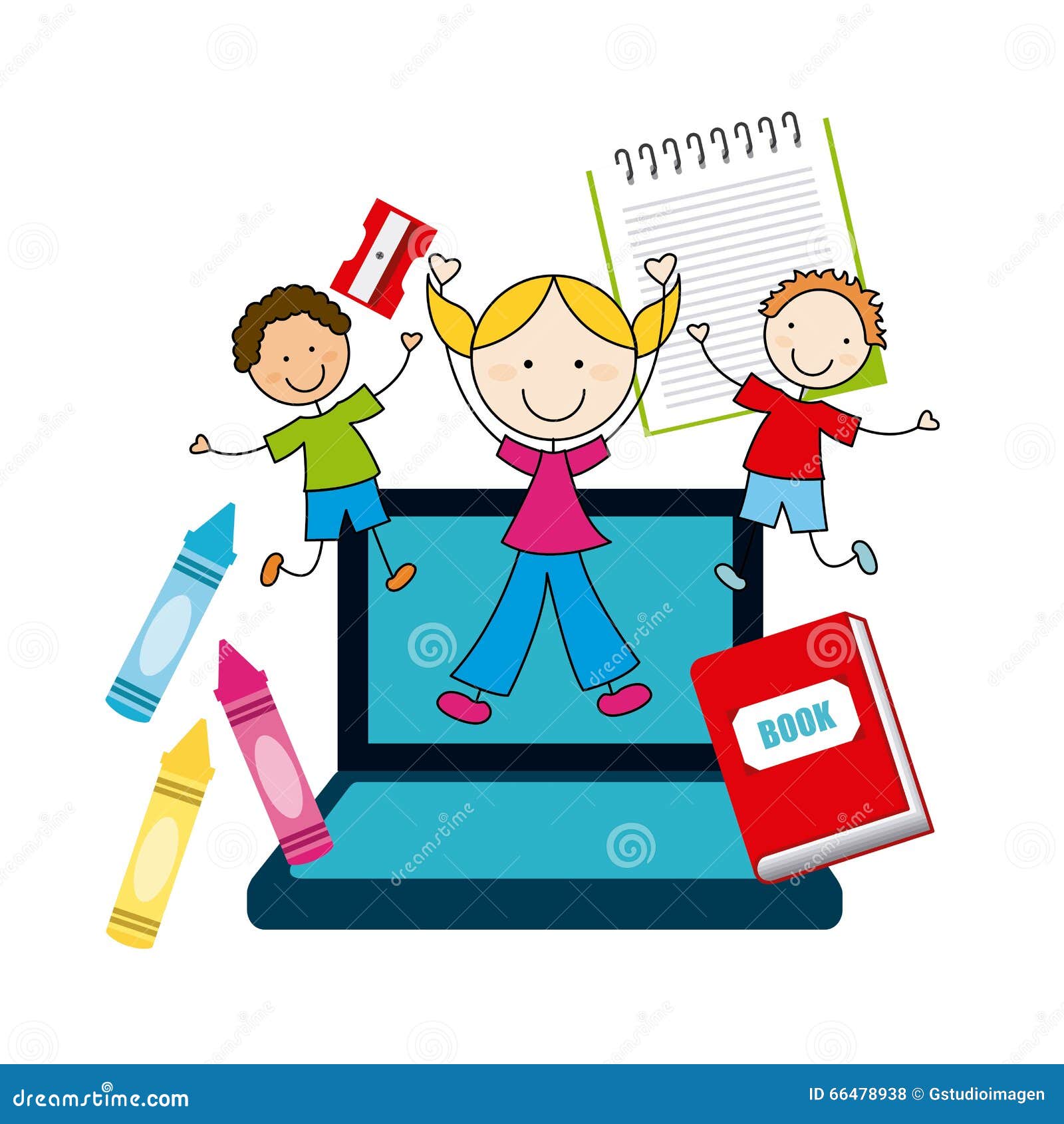 Elementary school design stock vector. Illustration of backpack - 66478938