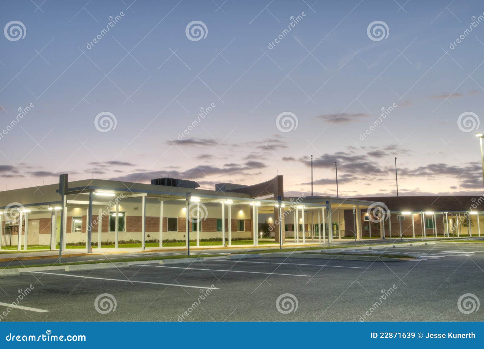 Elementary School in Florida Stock Image - Image of clouds, primary ...
