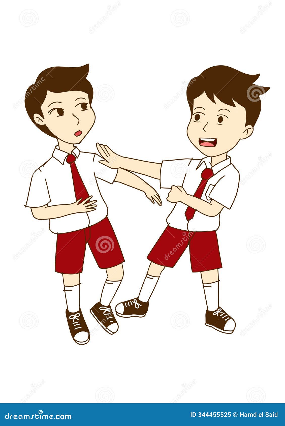 Elementary School Illustration for Comic Character Stock Illustration ...