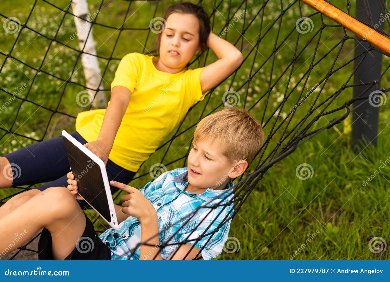 Elementary School Kids Having Fun Outdoors Stock Image - Image of ...