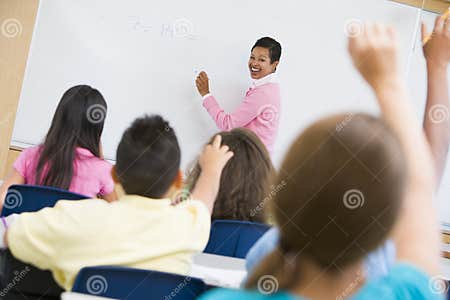 Elementary School Maths Class Stock Photo - Image of group, middle: 5000194