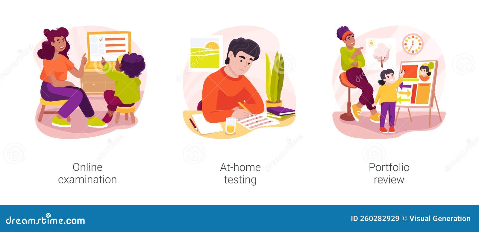 Elementary School Student Assessment Isolated Cartoon Vector ...