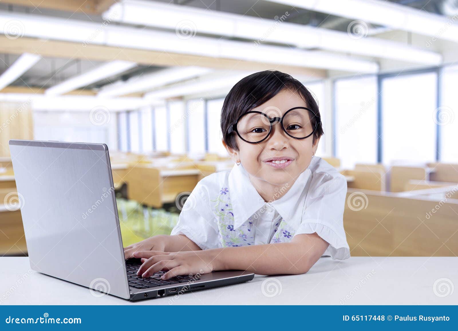 Elementary School Student Smiling at Camera Stock Photo - Image of ...