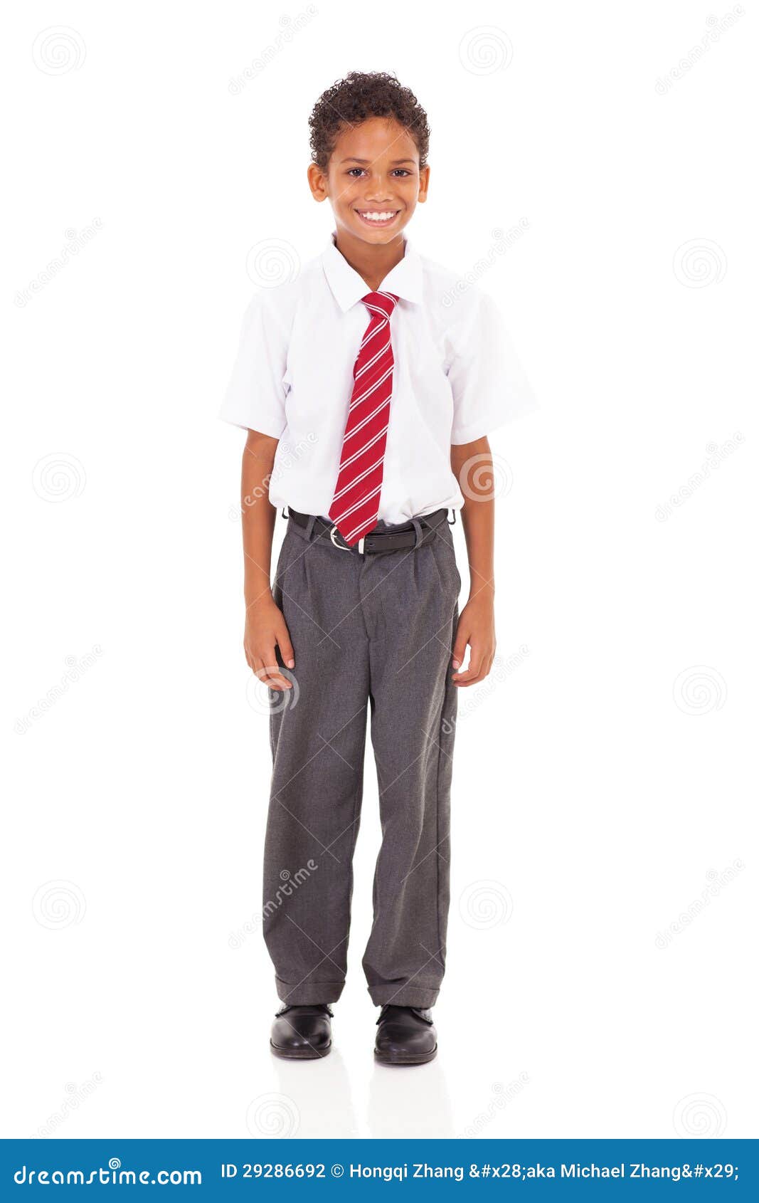 Elementary Schoolboy Isolated Stock Photo - Image of happy, child: 29286692