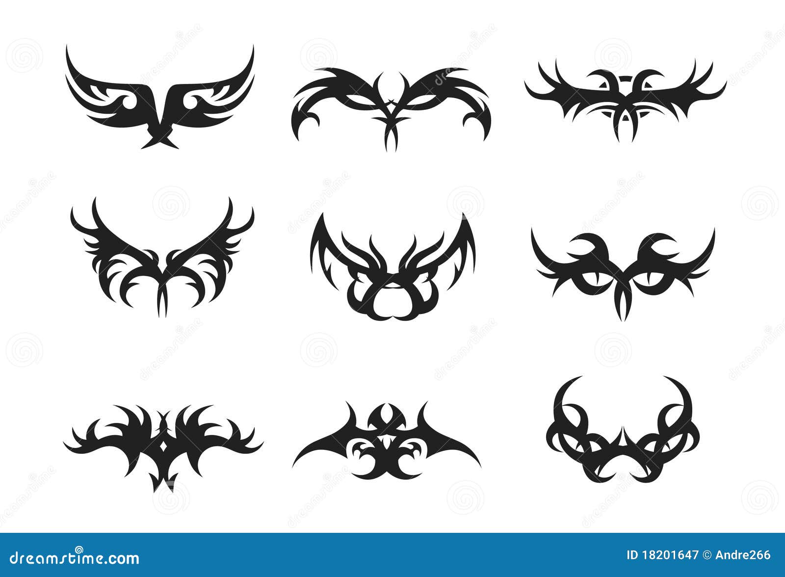 Elementi Tribali Di Disegno Illustrazione Vettoriale - Illustrazione di ...